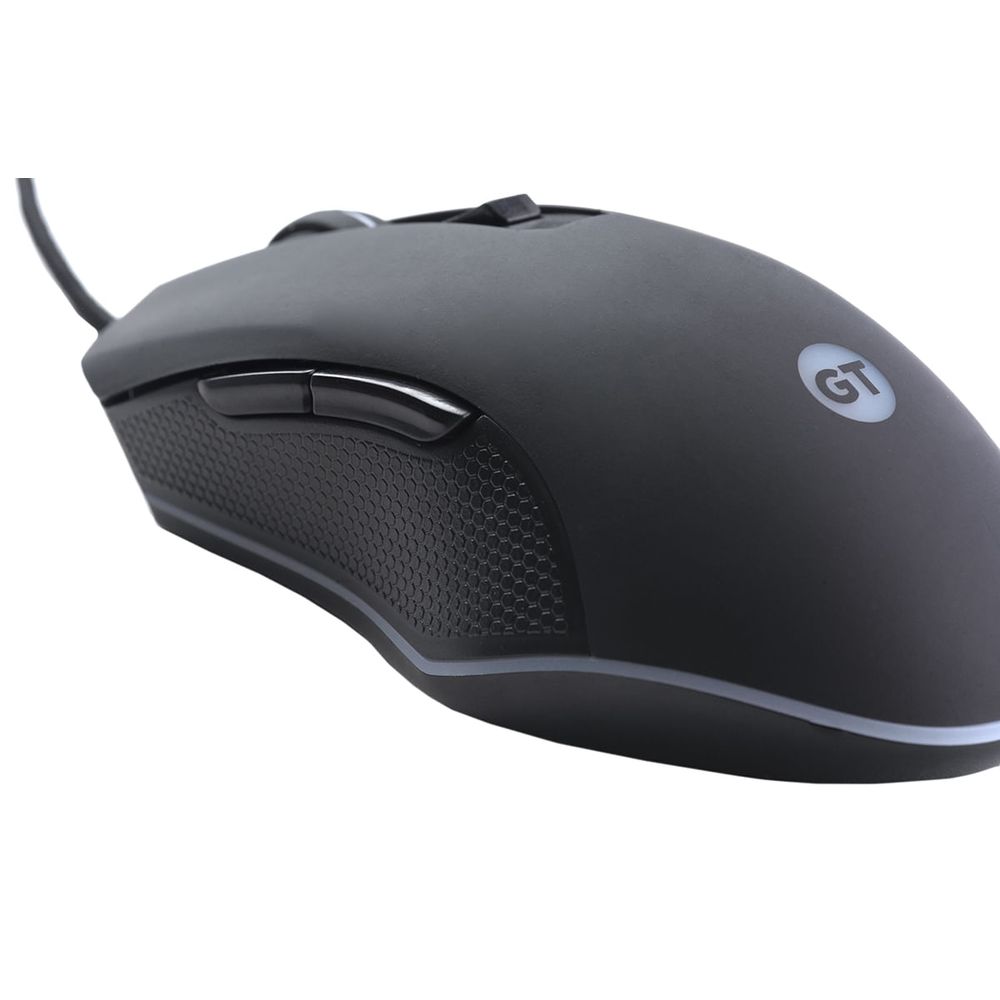 Mouse Gamer 2400DPI Aura Preto Goldentec - Ibyte Atacado