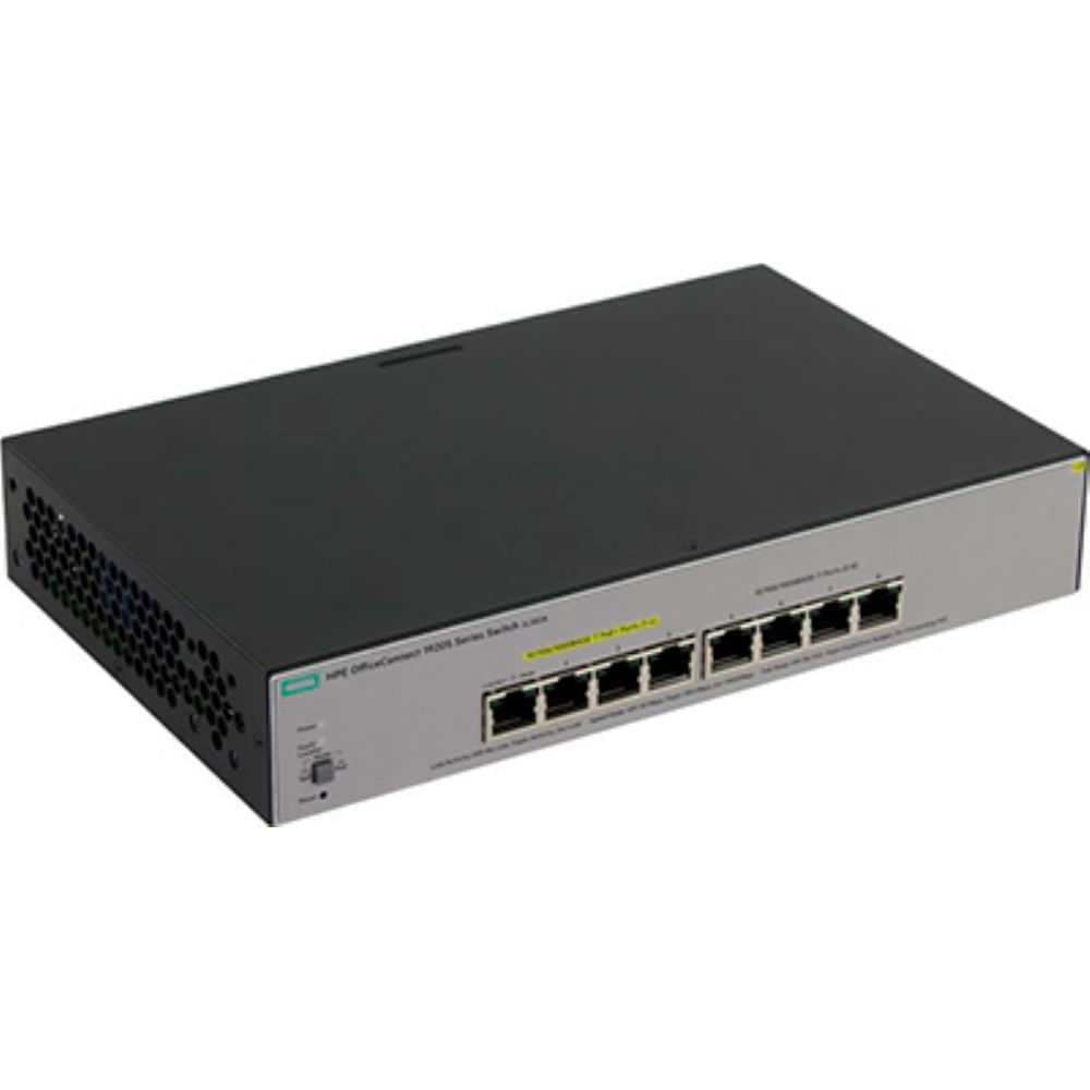 Switch HPE Aruba JL383A 1920S 8 portas Gigabit PoE+ 65W M - Ibyte Atacado
