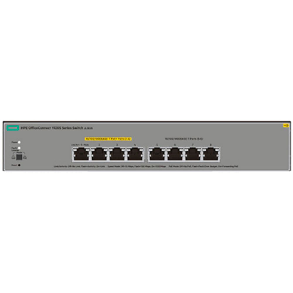 Switch HPE Aruba JL383A 1920S 8 portas Gigabit PoE+ 65W M - Ibyte Atacado