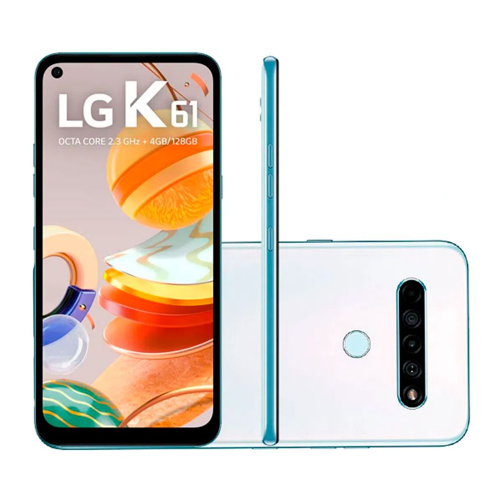 Smartphone LG K61 128GB 4GB RAM Tela 6,55" Câmera Quádrupla Traseira ...