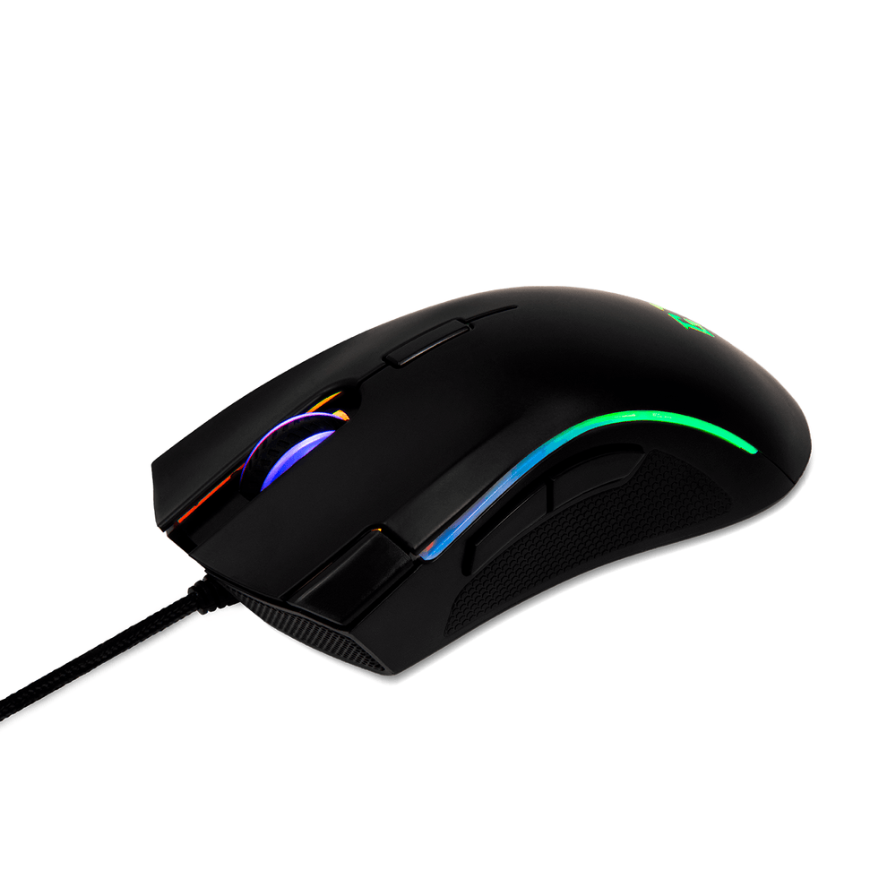 Mouse Gamer 4000DPI Strike com LED RGB e 7 Botões | GT - Ibyte Atacado