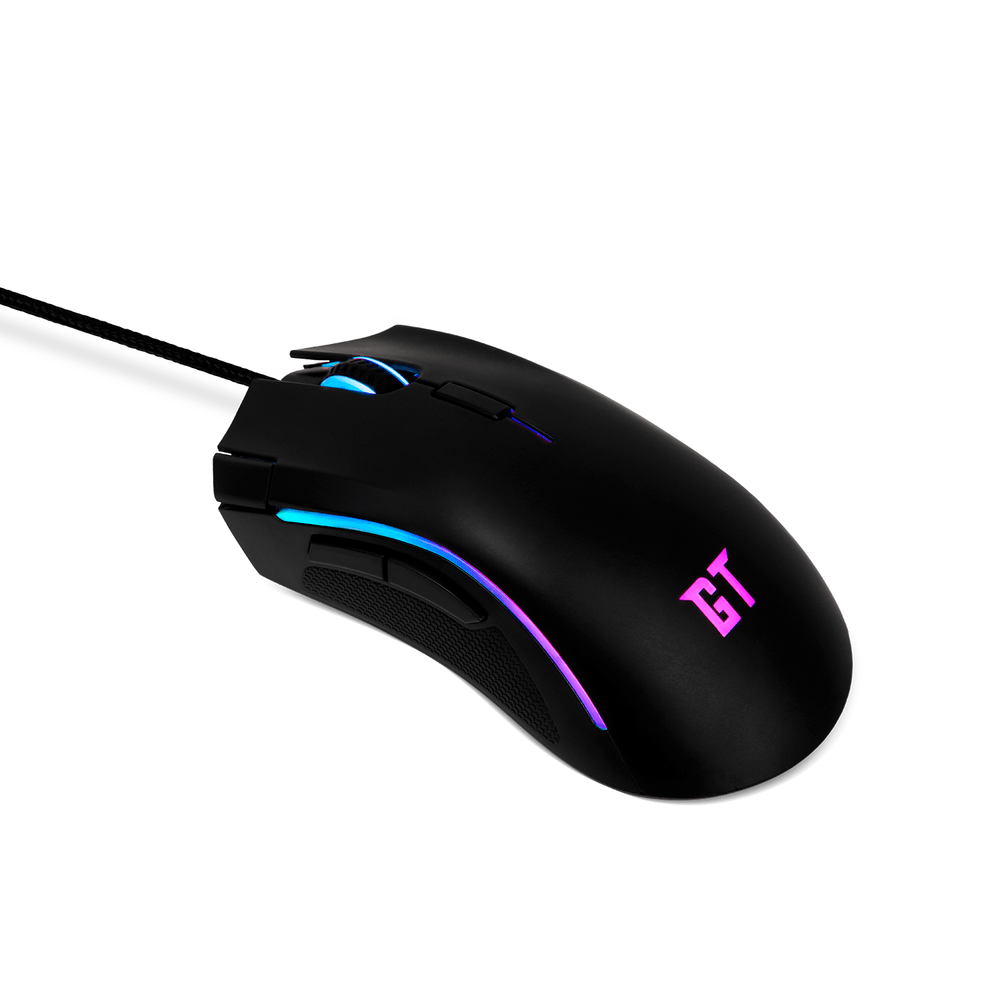 Mouse Gamer 4000DPI Strike com LED RGB e 7 Botões | GT - Ibyte Atacado