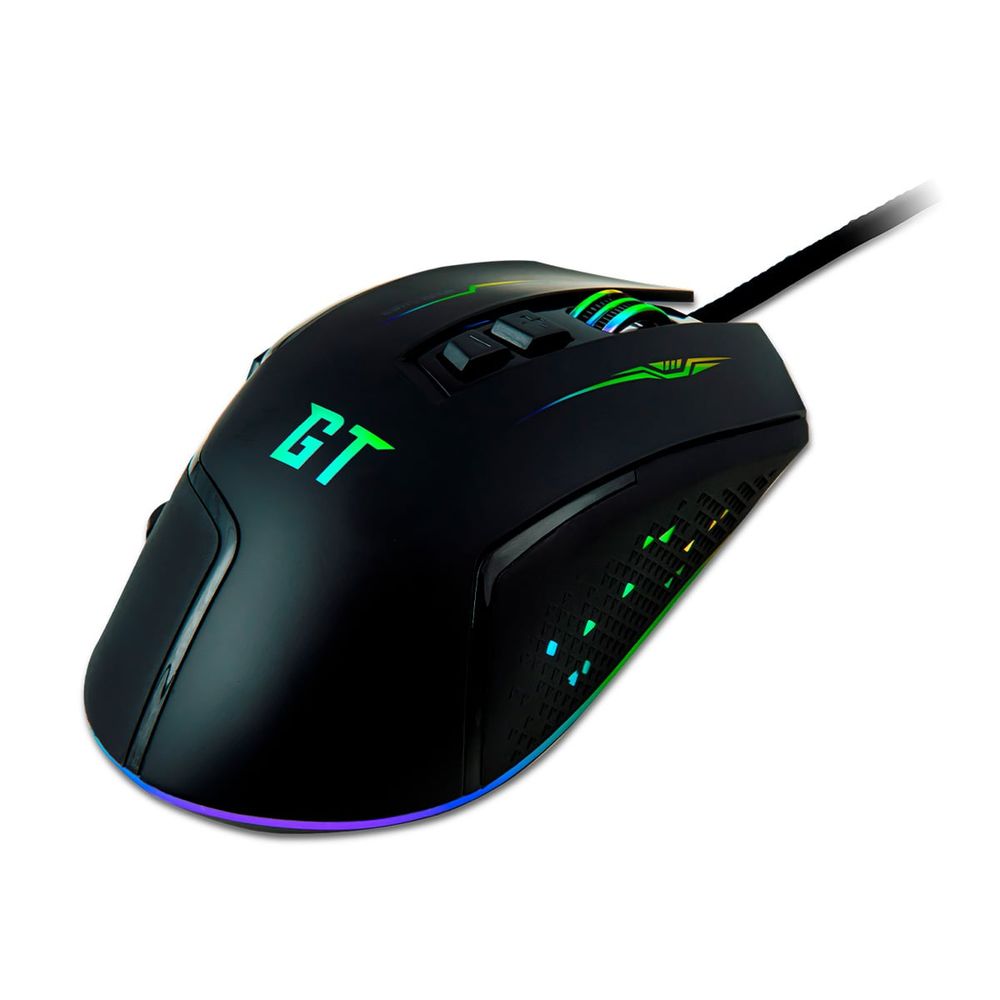 Mouse Gamer 12000 DPI Space com LED e 7 Botões| GT Gamer - Ibyte Atacado