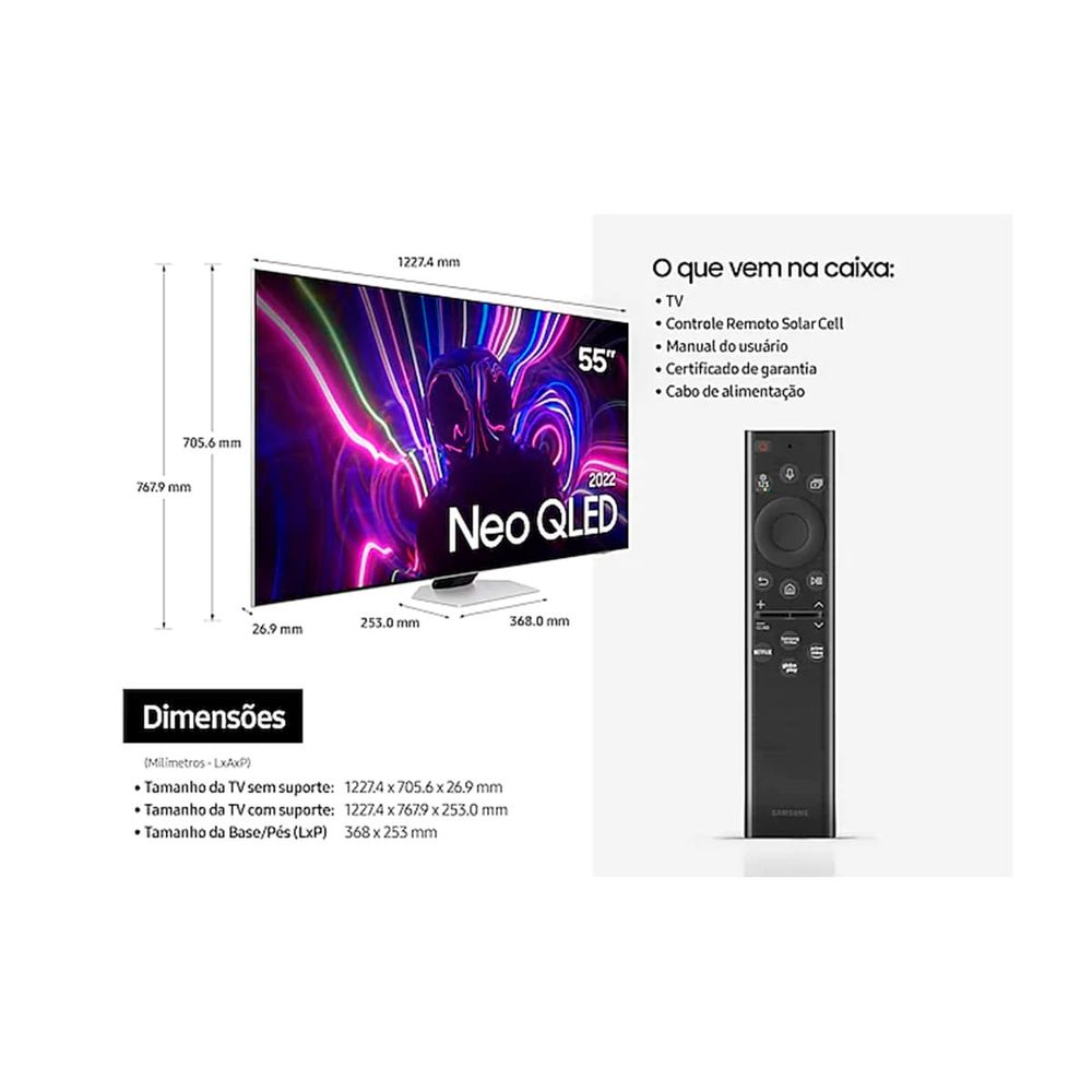 Samsung Smart TV 55" Neo QLED 4K, Mini Led, Design slim - QN85B - Ibyte ...
