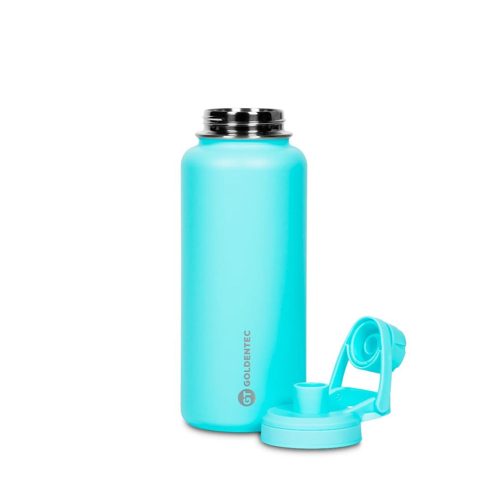 Garrafa Térmica Inox Goldentec 1000ml Azul claro - Ibyte Atacado