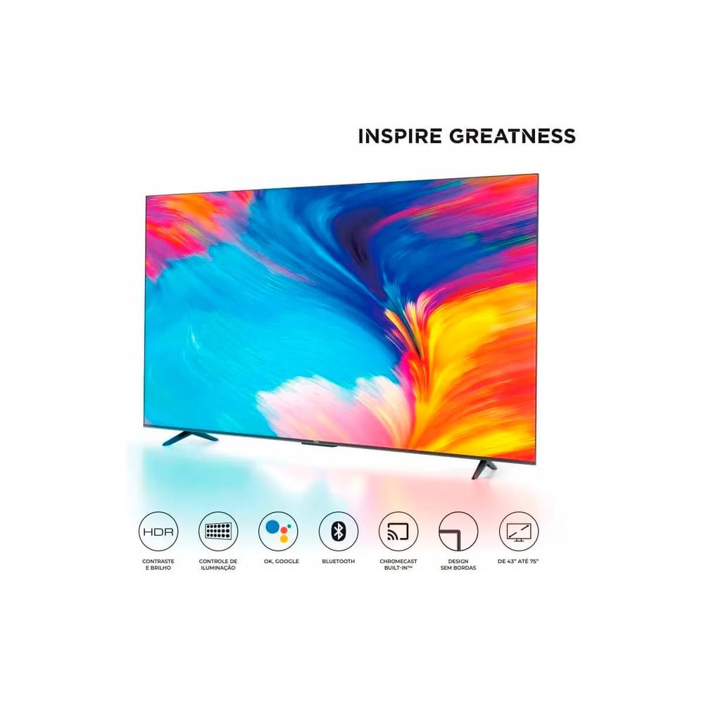 Smart TV 55" TCL LED Ultra HD 4K 55P635 Google TV HDR - Ibyte Atacado