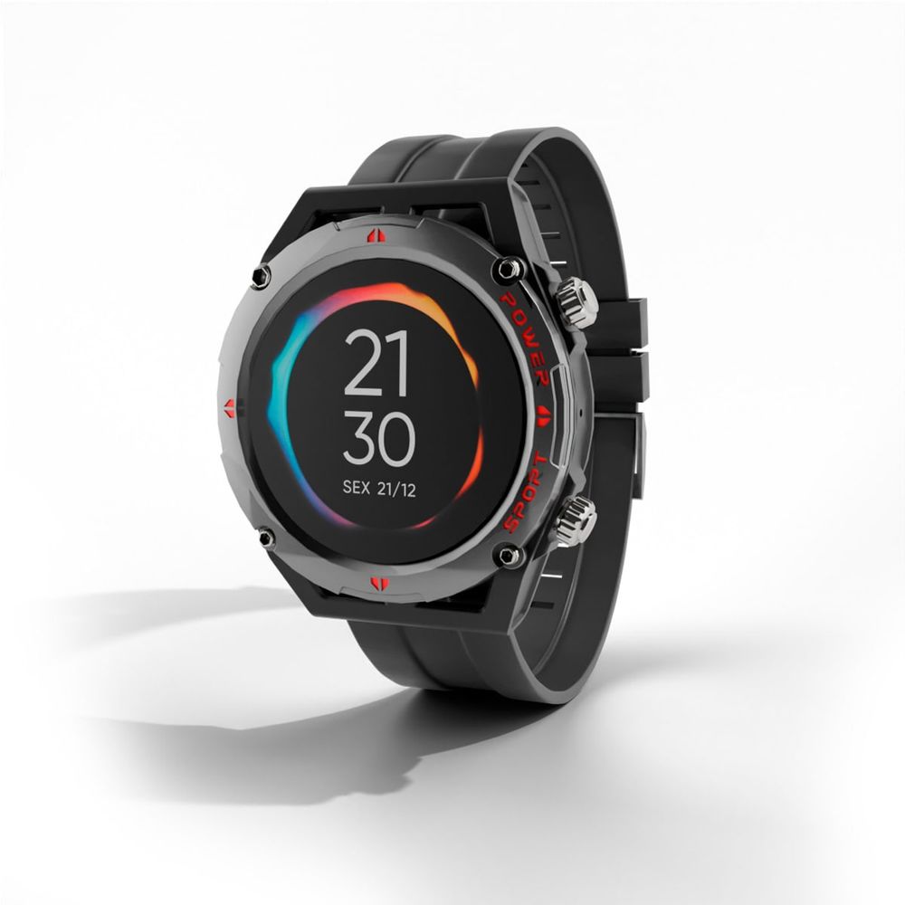 Smartwatch Goldentec GT Track Full Touch 1,32" Preto - Ibyte Atacado