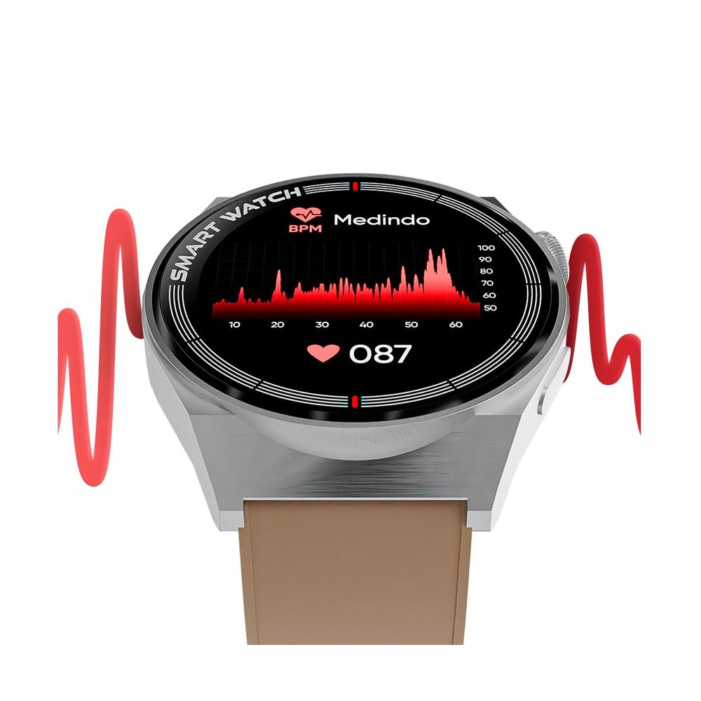 Smartwatch Goldentec GT Classic 1,28" IP67 Bege - Ibyte Atacado