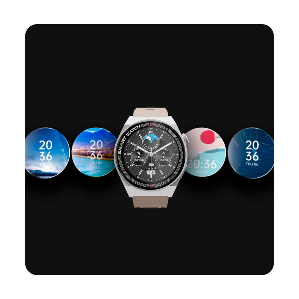 Smartwatch Goldentec GT Classic 1,28" IP67 Bege - Ibyte Atacado
