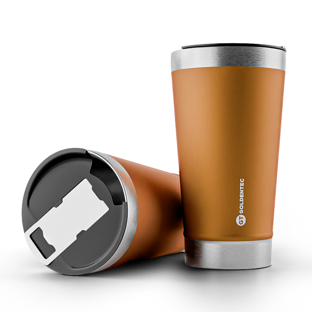 Copo Térmico Goldentec GT Beer 540ml Bronze - Ibyte Atacado