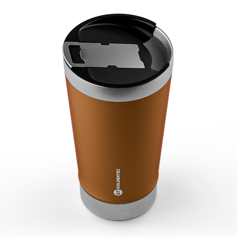 Copo Térmico Goldentec GT Beer 540ml Bronze - Ibyte Atacado